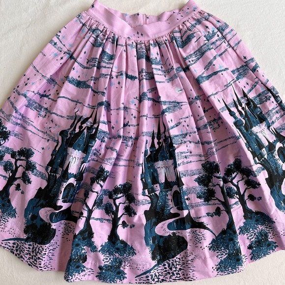 Pinup Couture | Skirts | Pinup Couture Pink Disney Castle Skirt Disney Princess Small | Poshmark